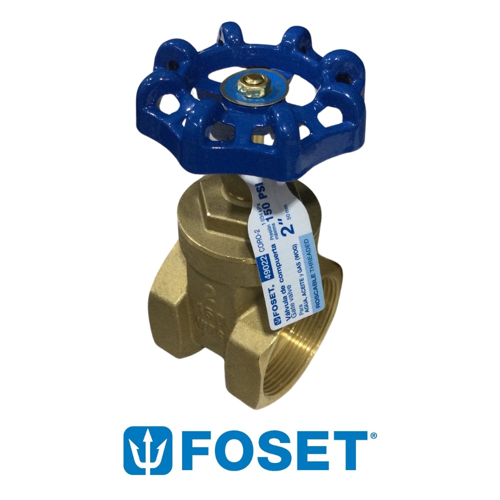 LLAVE DE PASO FOSET DE COMPUERTA 150 PSI 2 PULGADAS – HOPSA Panamá