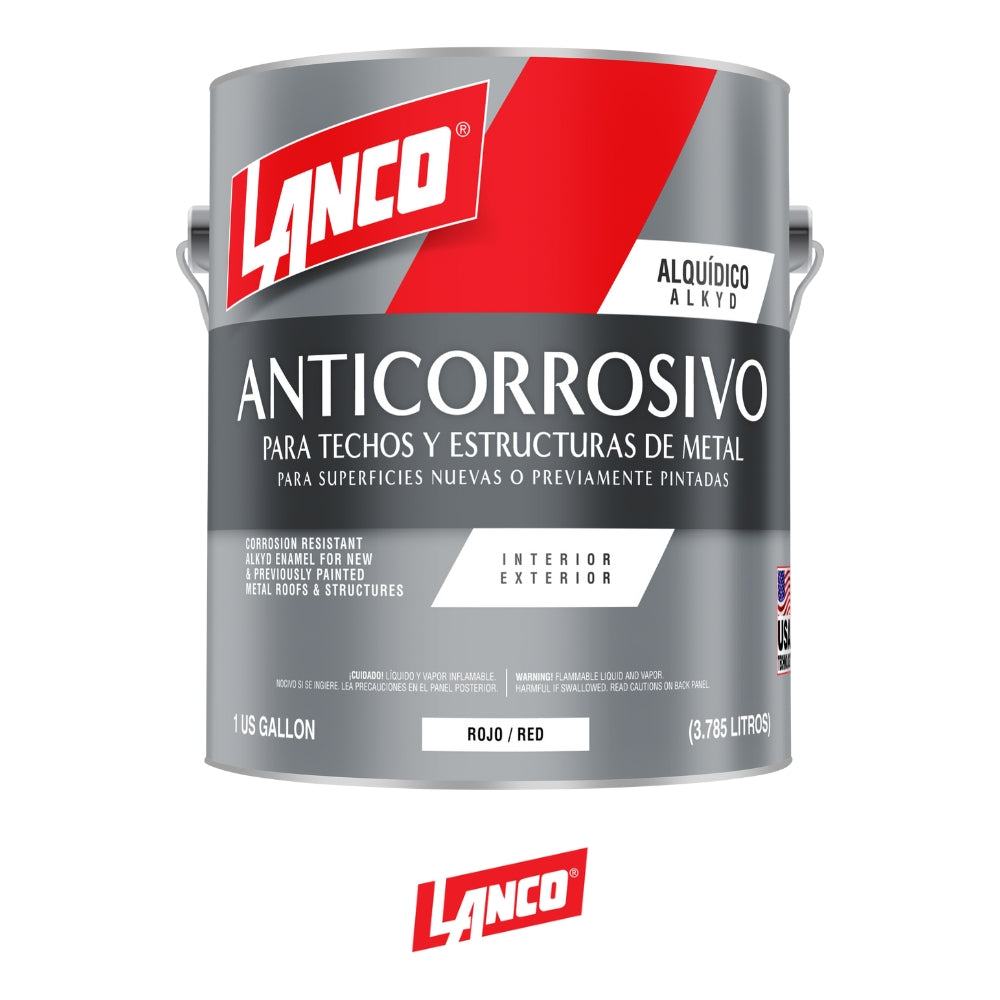 PINTURA ANTICORROSIVO ROJO GALON VA1453-4 LANCO – HOPSA Panamá