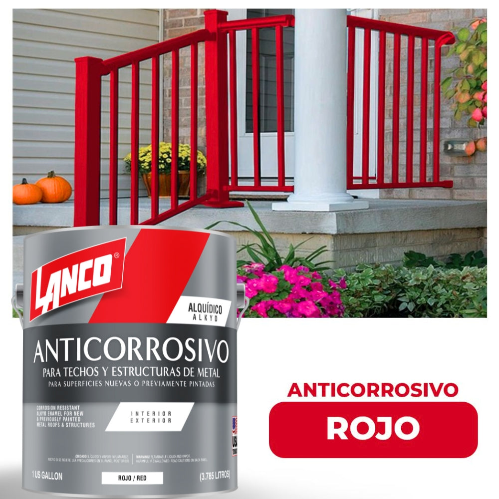 PINTURA ANTICORROSIVO ROJO GALON VA1453-4 LANCO – HOPSA Panamá