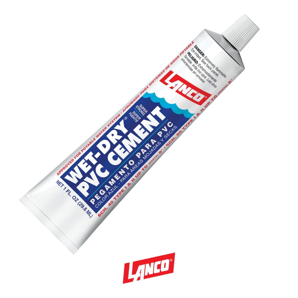 PEGAMENTO PVC WET DRY 1 ONZ TP248-20 LANCO – HOPSA Panamá